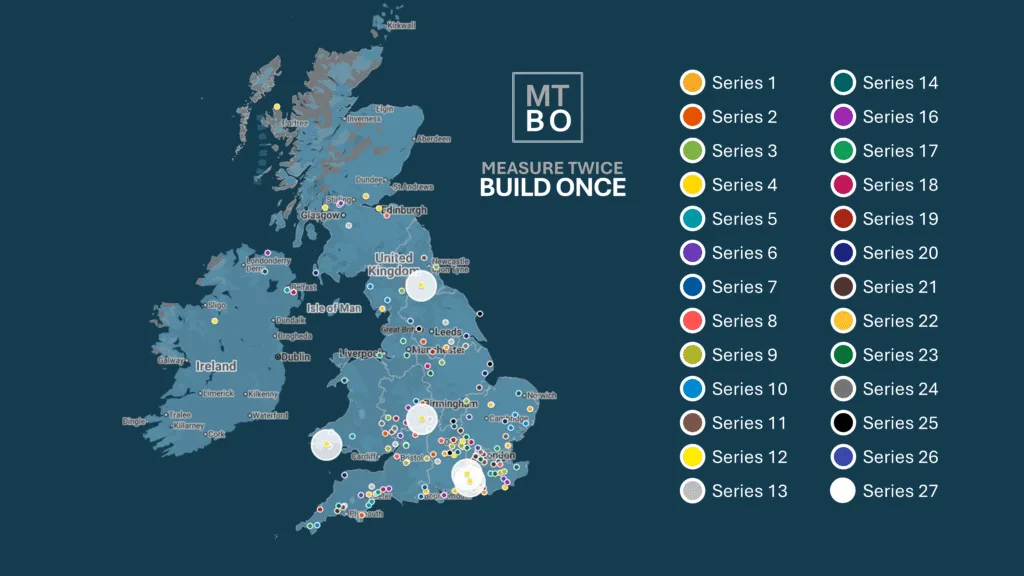 Grand Designs Location Dynamic Map - Brendan Burr